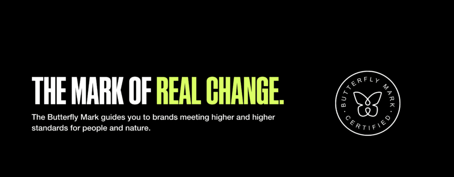 The Butterfly Mark - Certification from Positive Luxury